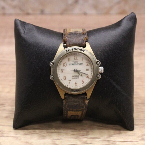 Timex | Accessories | Vintage Timex Expedition Watch Women Bronze Tone ...